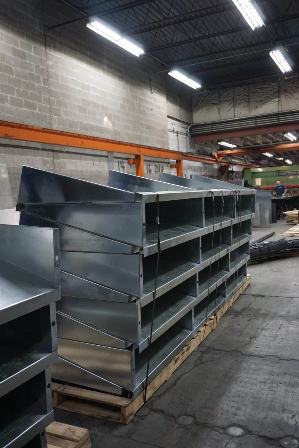 Loading Docks Protected By Custom Fabricated Metal Hoods