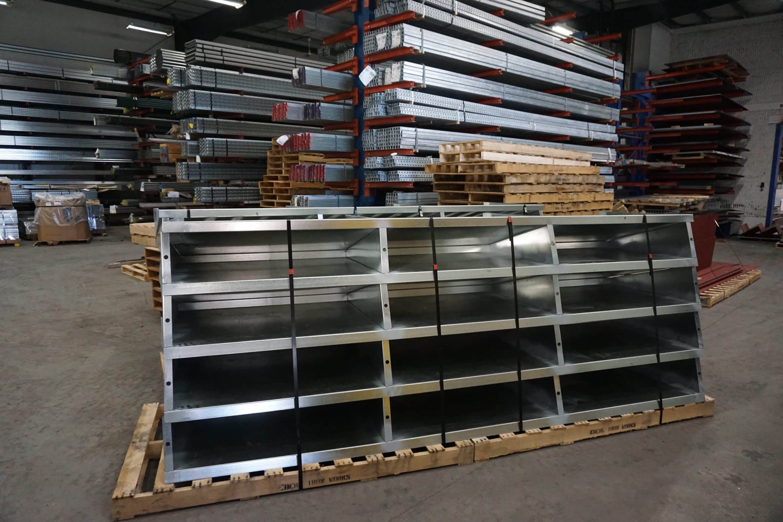 Loading Docks Protected By Custom Fabricated Metal Hoods